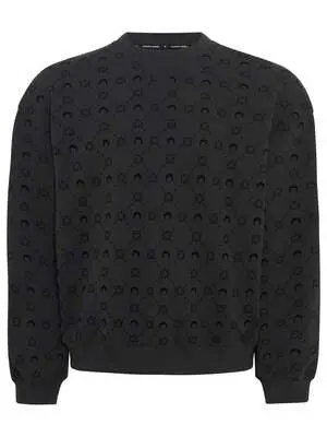 MARINE SERRE Monogrammed Crewneck Sweatshirt - Black