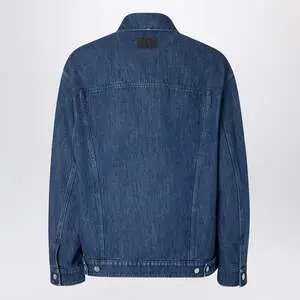 Fendi Denim Oversized Jacket With Ff Motif