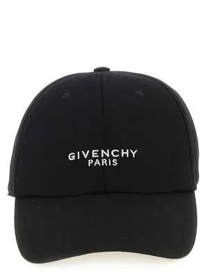 Givenchy Paris Embroidered Cotton Twill Cap - Black