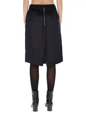 MAISON MARGIELA Midi Skirt With Zipper Detail - Blue