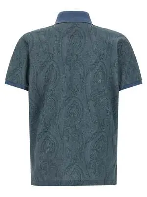 Etro Paisley' Polo Shirt - Blue