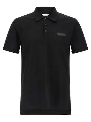 Givenchy Logo Patch Polo Shirt - Black