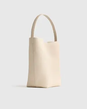 Quince Penelope Large Shoulder Bag - Soft Ivory