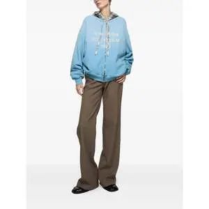 Acne Studios Zip-up Sweatshirt With Logo Print