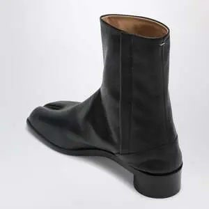 MAISON MARGIELA Leather Tabi Ankle Boots - Black