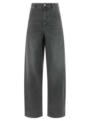 Max Mara Max Mara SMMallegra Wide Leg Jeans Gray