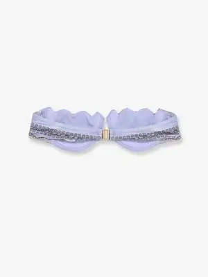 Zimmermann Lycra Wanderlust Paisley Pattern Bikini Top
