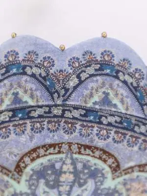 Zimmermann Lycra Wanderlust Paisley Pattern Bikini Top