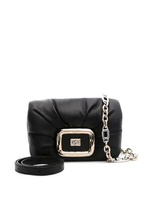 ROGER VIVIER Viv Choc Mini Leather Crossbody Bag
