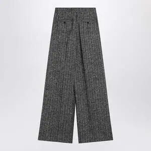 Dolce & Gabbana Wide Leg Striped Trousers