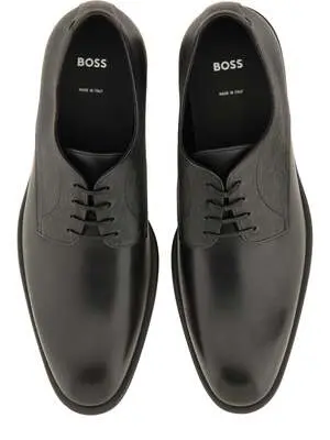 BOSS Leather Derby Lace-up Shoes