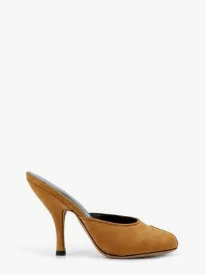JUDE Suede Date Mule Sandals - Tan