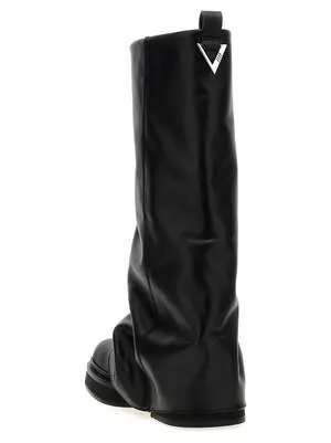 Attico Robin Combat Boots - Black