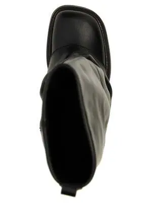 Attico Robin Combat Boots - Black