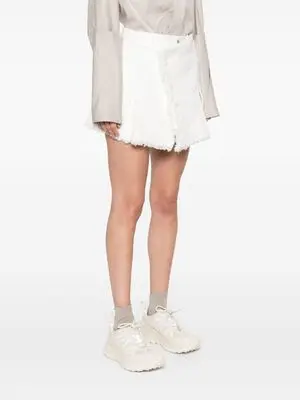 Sacai Pleated Fringed Shorts