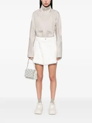 Sacai Pleated Fringed Shorts