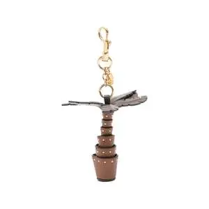ANYA HINDMARCH Brown Keyrings & Chains - Multicolor
