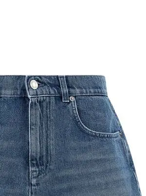 Moschino Heart Detail Denim Shorts