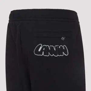 LANVIN Embroidered Logo Pants