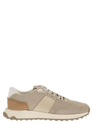 TOD'S Suede Leather Trainers - Cream