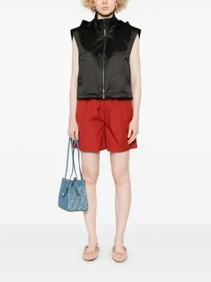 Fendi Hooded Zipped Vest - Multicolor