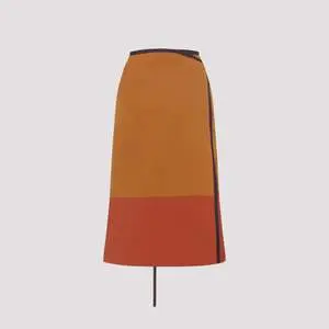 Saint Laurent Nylon Midi Skirt