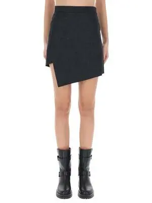 VIVIENNE WESTWOOD VIVIENNE WESTWOOD High Waist Miniskirt Gray