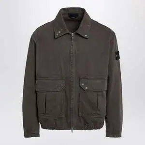 Stone Island Water-repellent Denim Coach Jacket - Brown