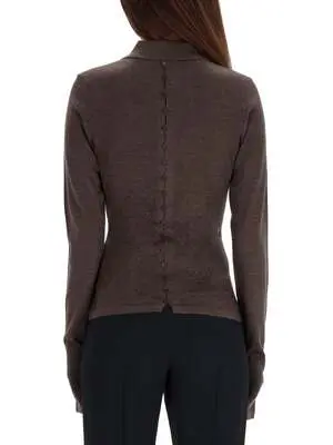 Jacquemus Slim Fit Merino Wool Blend Polo
