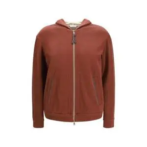 Brunello Cucinelli Hooded Zip-up Jacket - Brown