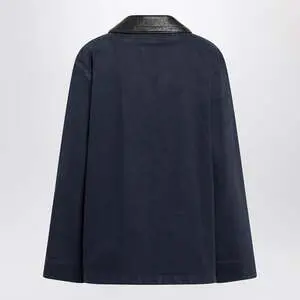 Miu Miu Gabardine And Leather Jacket