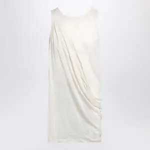 Rick Owens Ivory Tank Top With Draping - White