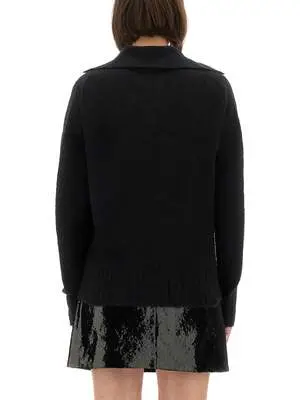 TOM FORD Cashmere And Silk Long Sleeve Polo Shirt - Black
