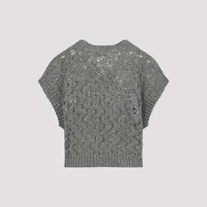 Brunello Cucinelli V-neckline Sweater With Mini Sequins