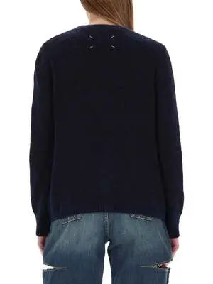 MAISON MARGIELA Wool Cardigan - Blue