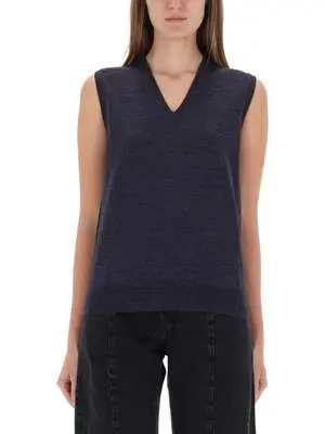 MAISON MARGIELA V-neck Vest Wool