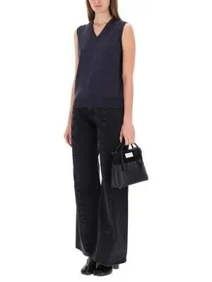 MAISON MARGIELA V-neck Vest Wool