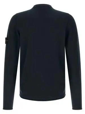 Stone Island 5100052 Crew Neck Long Sleeve Sweater - Blue