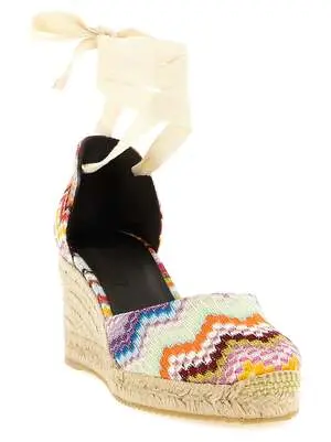 Missoni Eva Zigzag Raschel Fabric Espadrilles