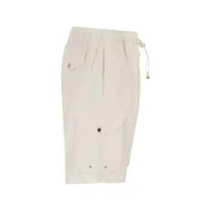 Brunello Cucinelli Cotton Cargo Shorts - Cream