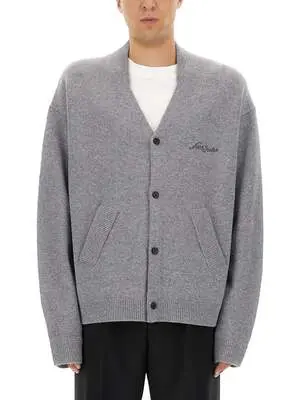 Acne Studios V-neck Cardigan - Gray