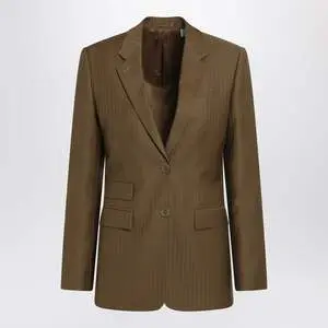 Burberry Single-breasted Wool And Mohair Jacket