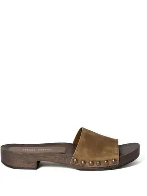 Miu Miu Pull On Sandals For Women
