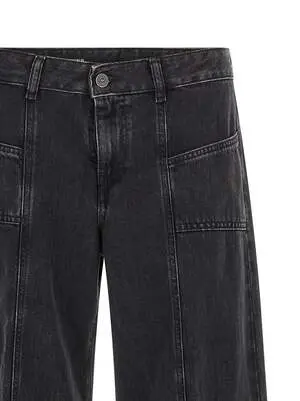 DIESEL® D-akii Wide Leg Jeans - Black