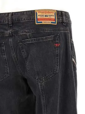 DIESEL® D-akii Wide Leg Jeans - Black