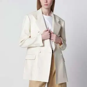 Tagliatore Double-breasted Linen Blazer - Cream