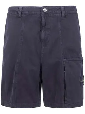 Stone Island Cargo Shorts - Black