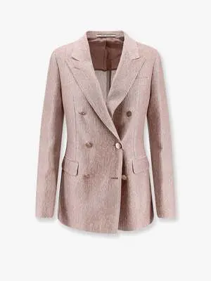 Tagliatore Parigi Double-breasted Cotton Blazer - Multicolor