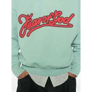 Fear Of God Distressed Logo Hoodie - Multicolor