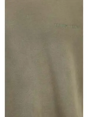 GOLDEN GOOSE Journey Crewneck Sweatshirt In Garment-dyed Cotton Fleece - Green